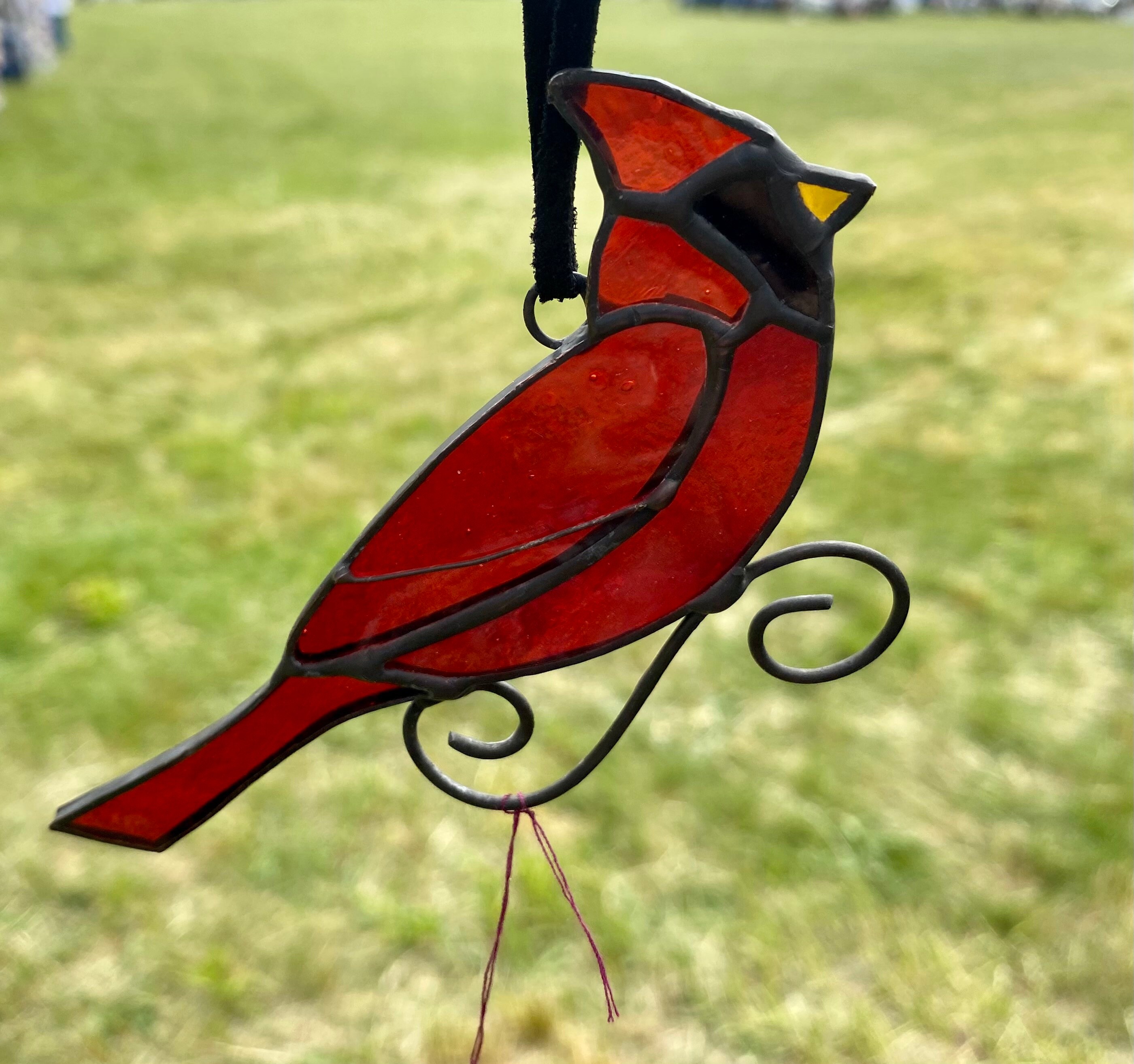 Stained Glass Cardinal Suncatcher - Etsy