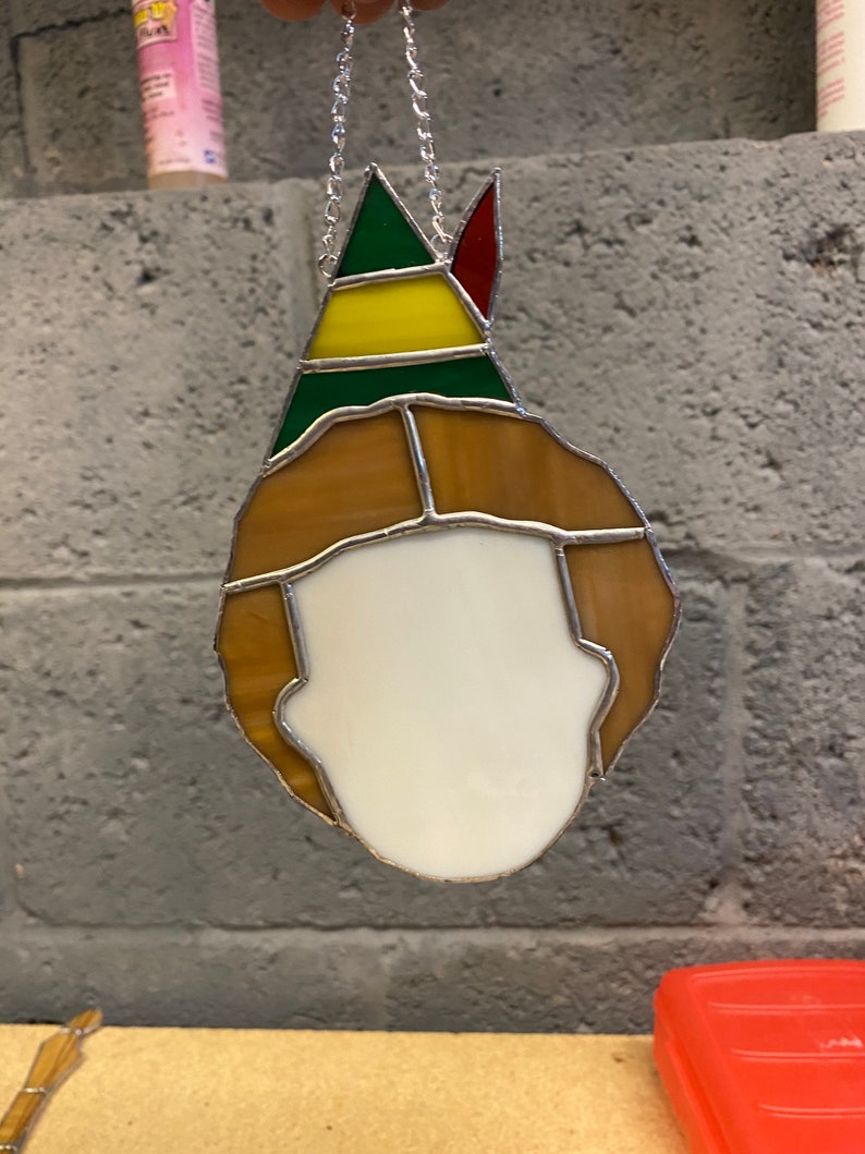 Buddy the Elf Stained Glass Suncatcher Elf Sun Catcher - Etsy