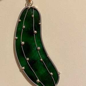 Stained Glass Christmas Pickle Ornament - Etsy