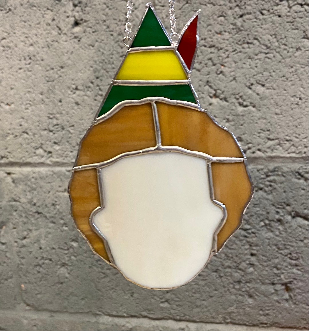 Buddy the Elf Stained Glass Suncatcher Elf Sun Catcher - Etsy