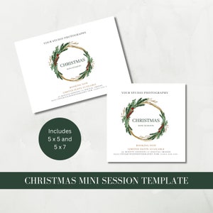 Christmas Mini Session Template,holiday Mini Session Template,christmas ...
