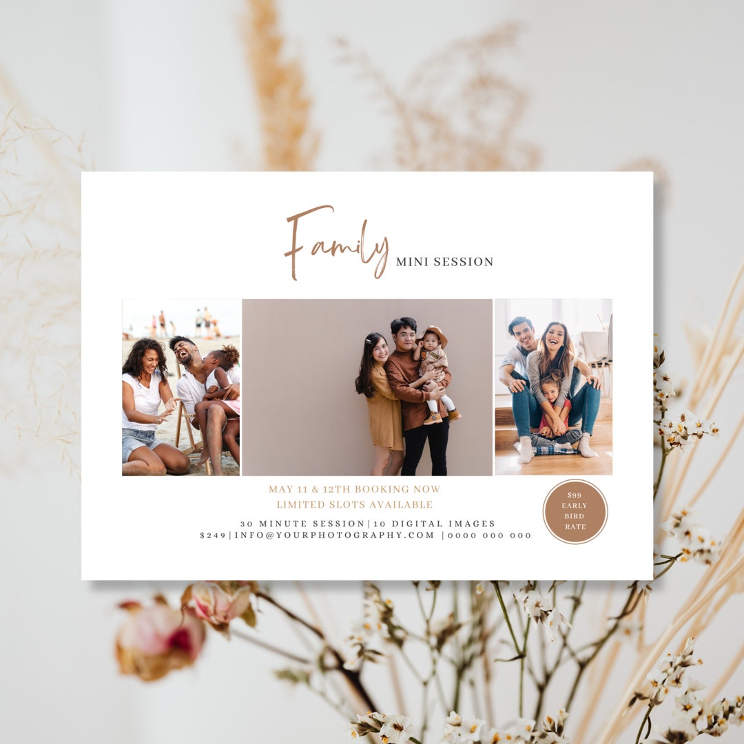 Family Mini Session Template,mini Session Template,photography ...