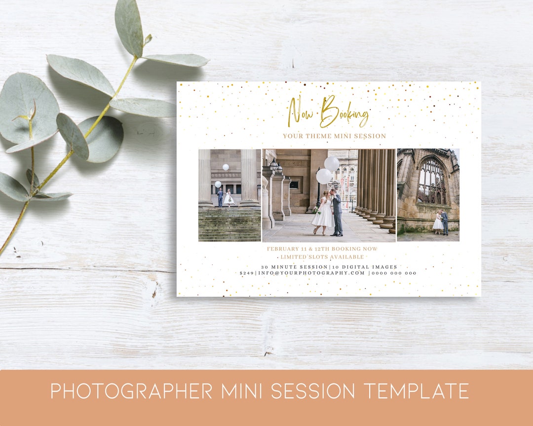 Mini Session Template Canva,photography Marketing Template,easter Mini ...