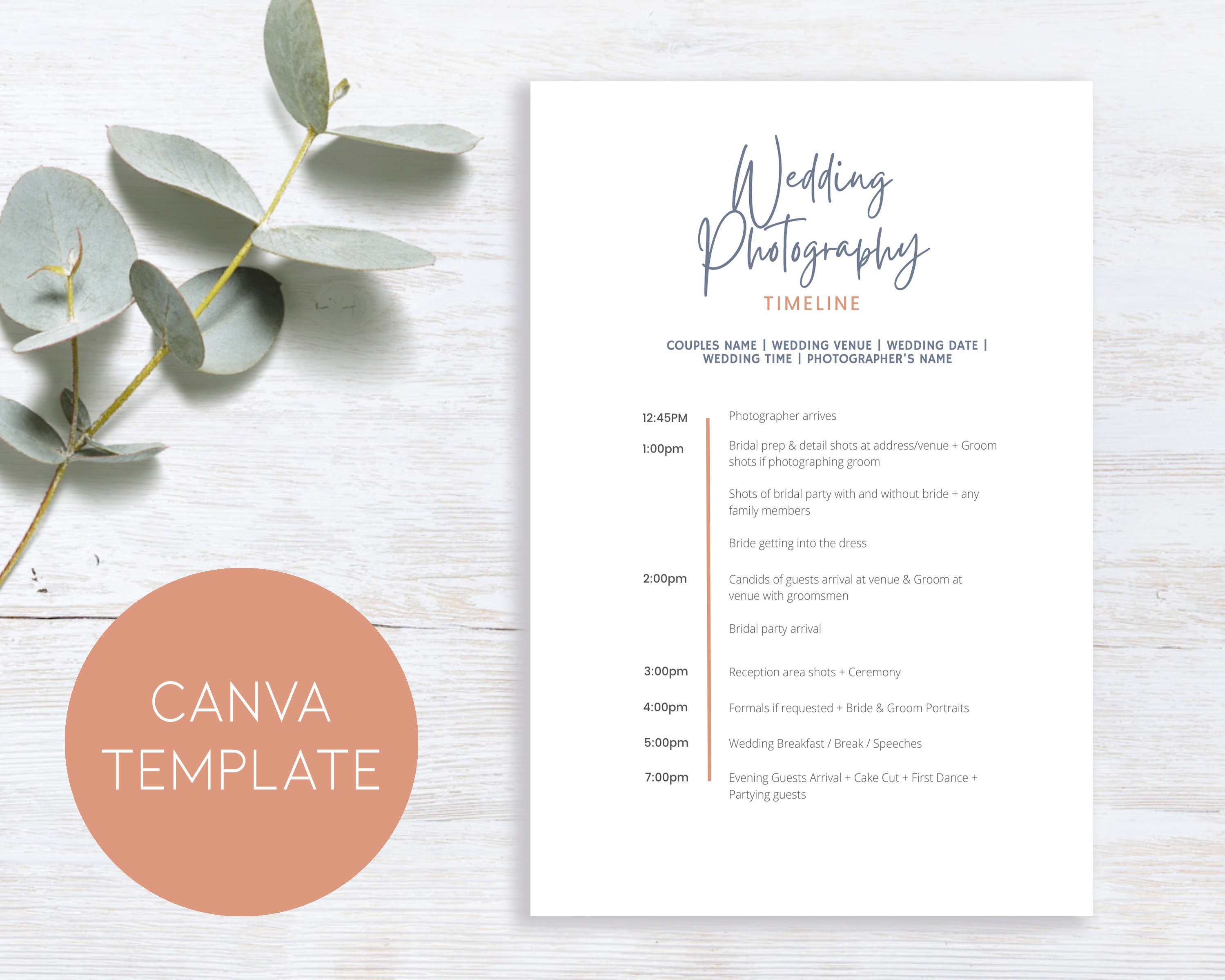 Wedding Photography Timeline Template,wedding Photographer Timeline ...