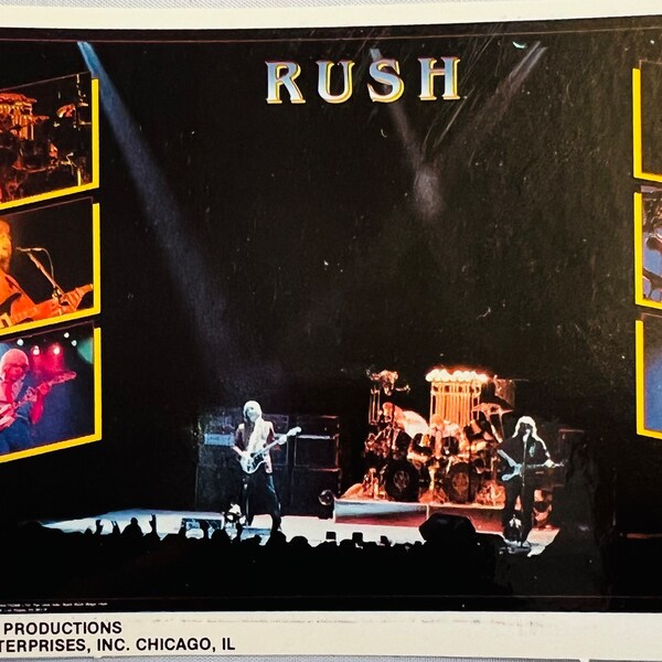 Rush Band Live Poster - Etsy