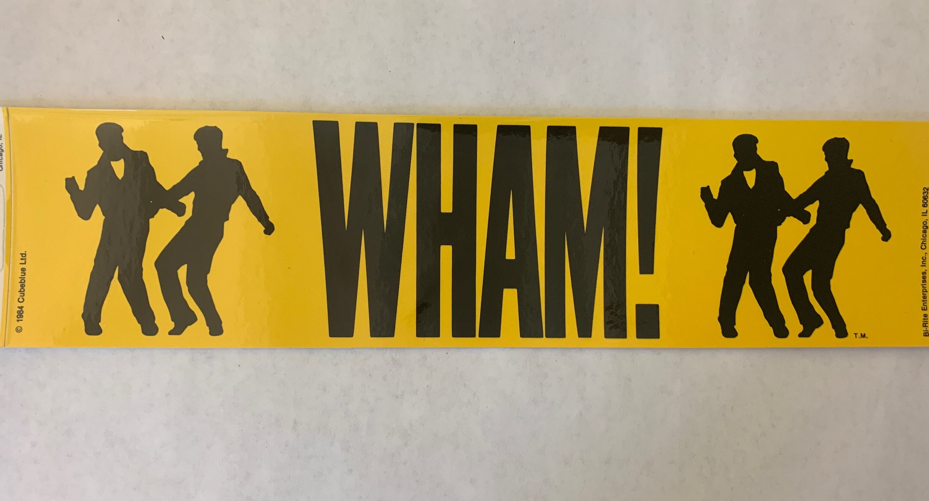 Bumper Stickers Stickers, Labels & Tags Vintage 80s WHAM Band Bumper ...