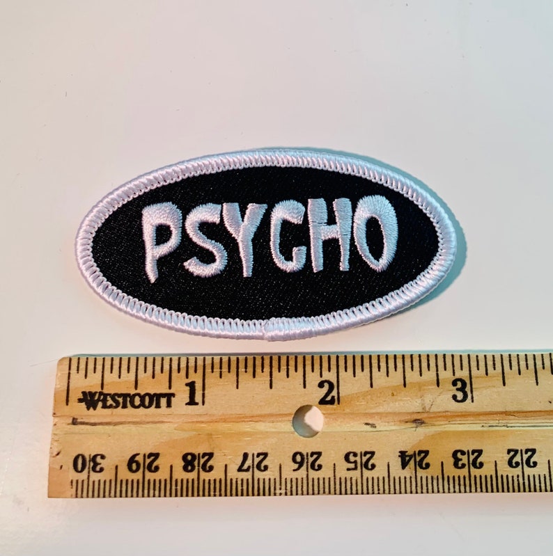 PSYCHO Patch Alfred Hitchcock Film Name Tag Unused Cloth - Etsy