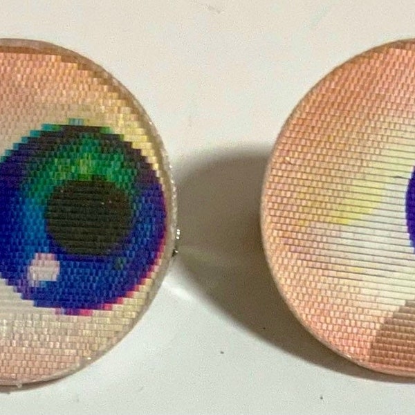 Vintage Lenticular Stickers - Etsy