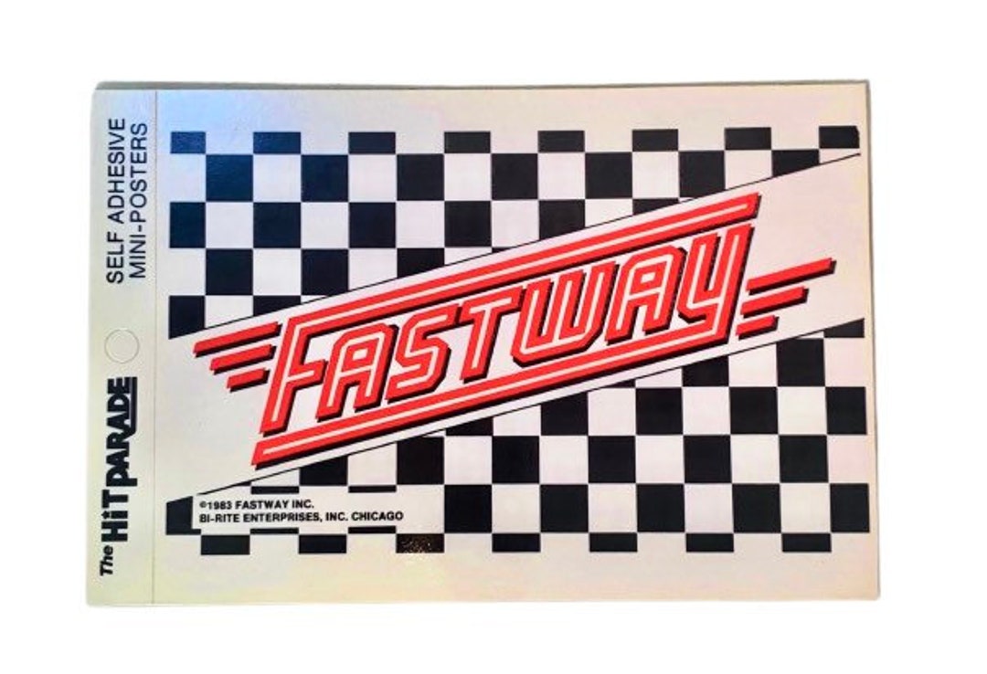 Vintage 80s Fastway Band Mini Poster Sticker Original Decal - Etsy