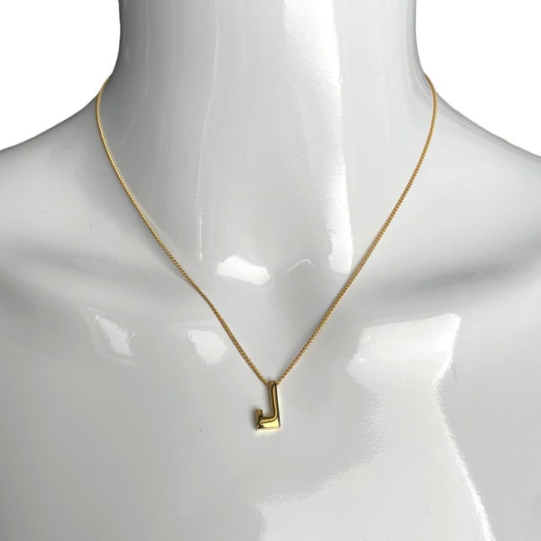 J Necklace - Etsy