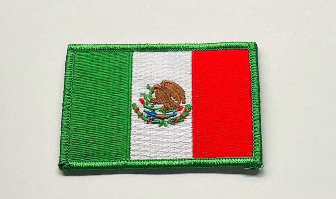 Mexico FLAG Patch Mexican Pride Flag Patch Sew on or Iron on - Etsy