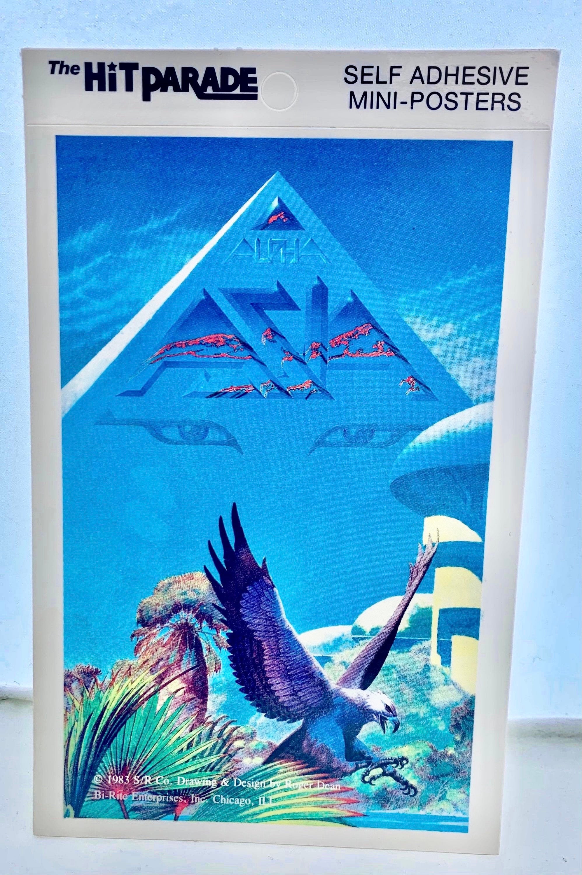 Vintage 80s Asia Band Mini Poster Bumper Sticker Original Yes | Etsy