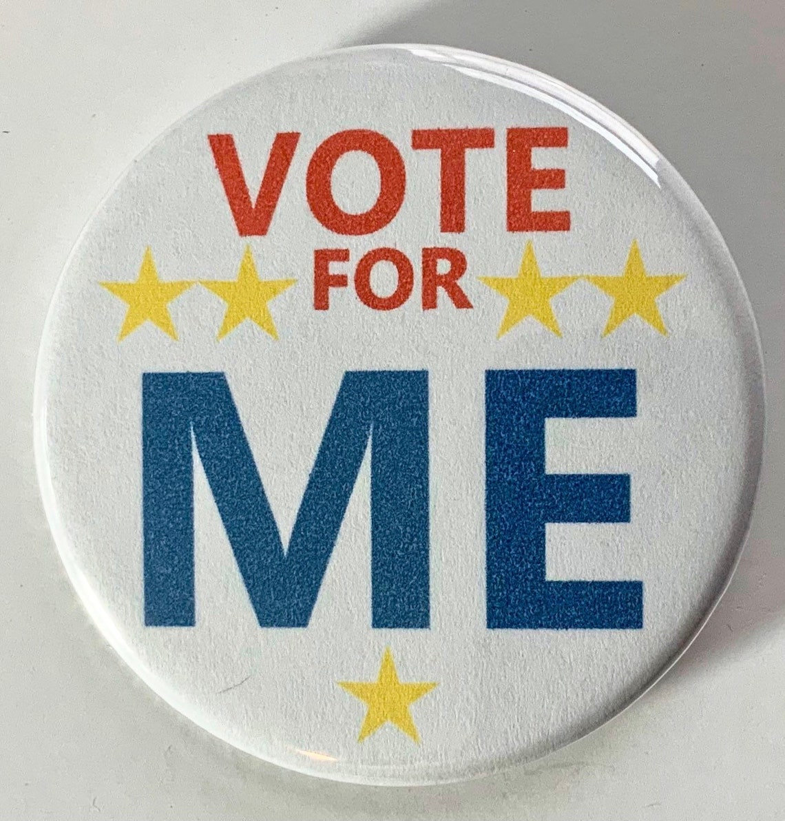 VOTE for ME Button Badge Election Political Gag Joke Red White - Etsy
