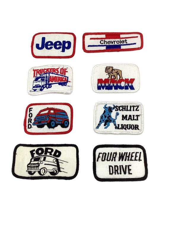 Vintage 1970s jeep patches - Gem