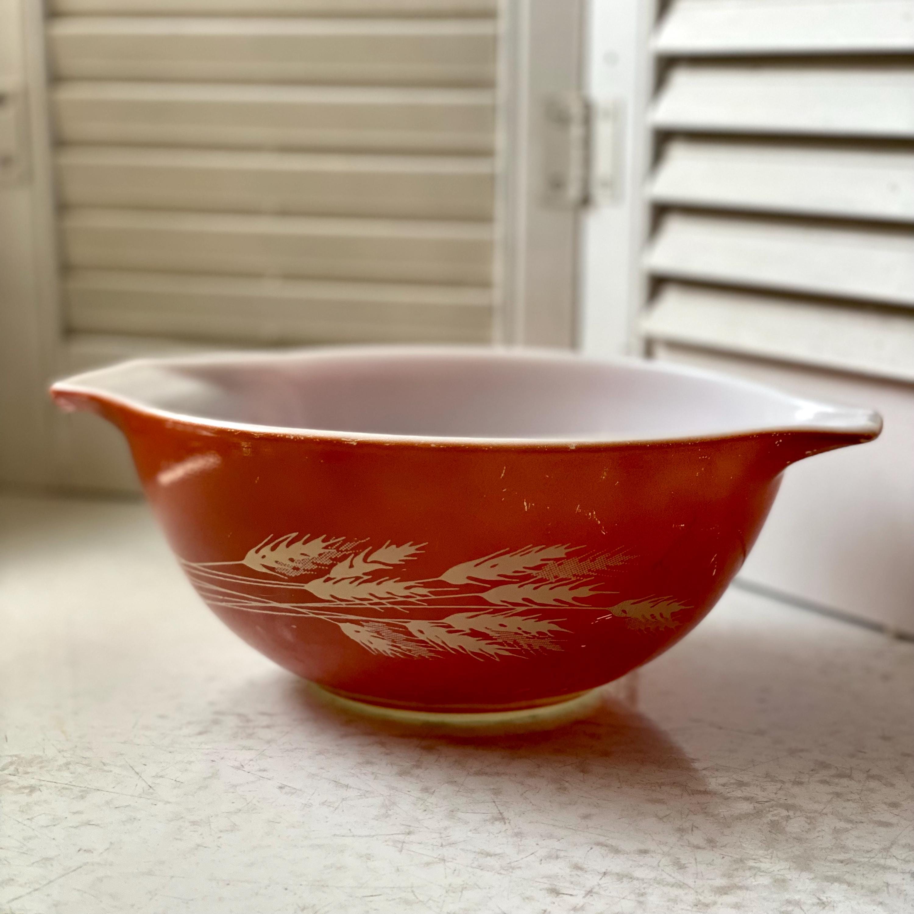 Pyrex Cinderella Nesting Bowl // Vintage Pyrex // 442 // Autumn Wheat ...