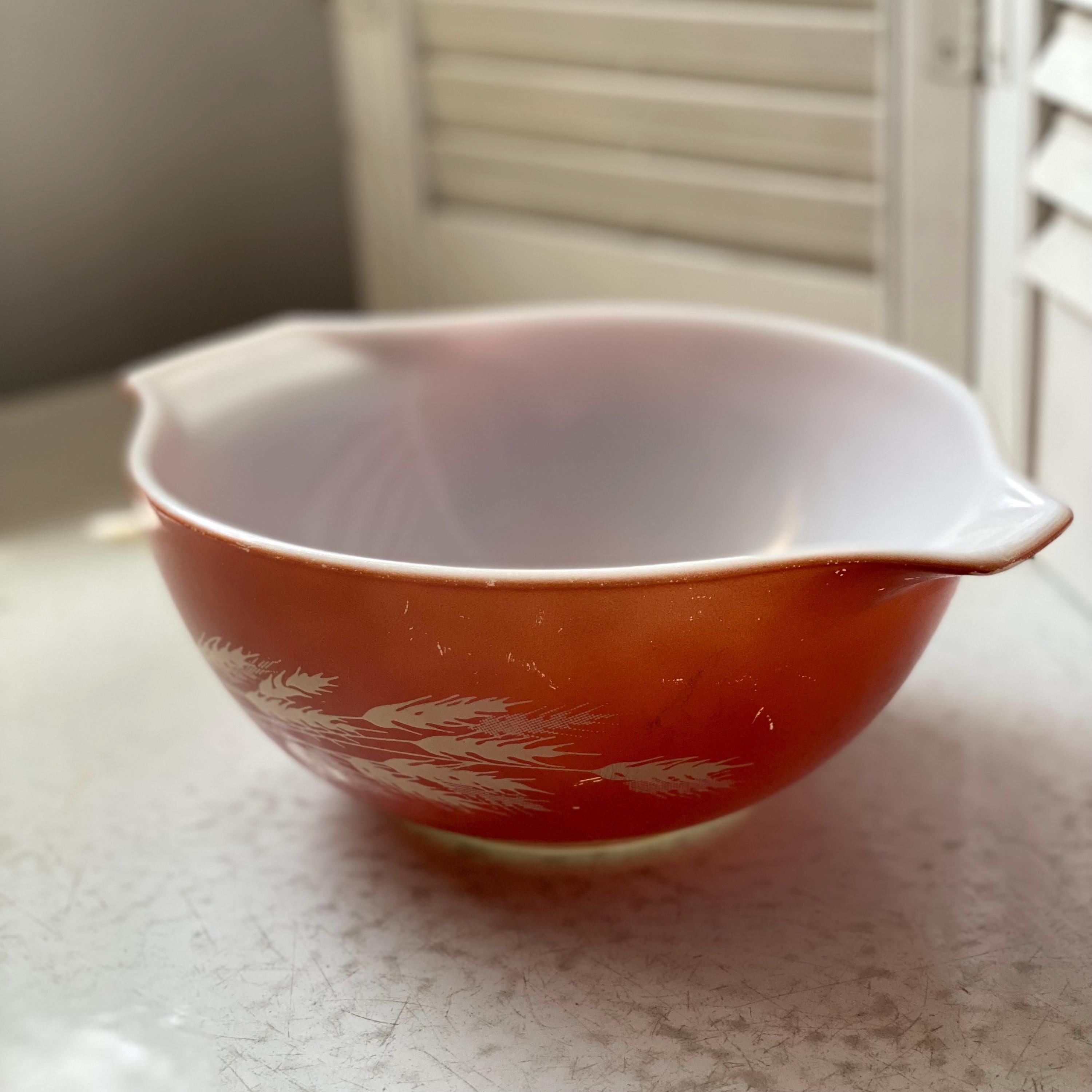 Pyrex Cinderella Nesting Bowl // Vintage Pyrex // 442 // Autumn Wheat ...