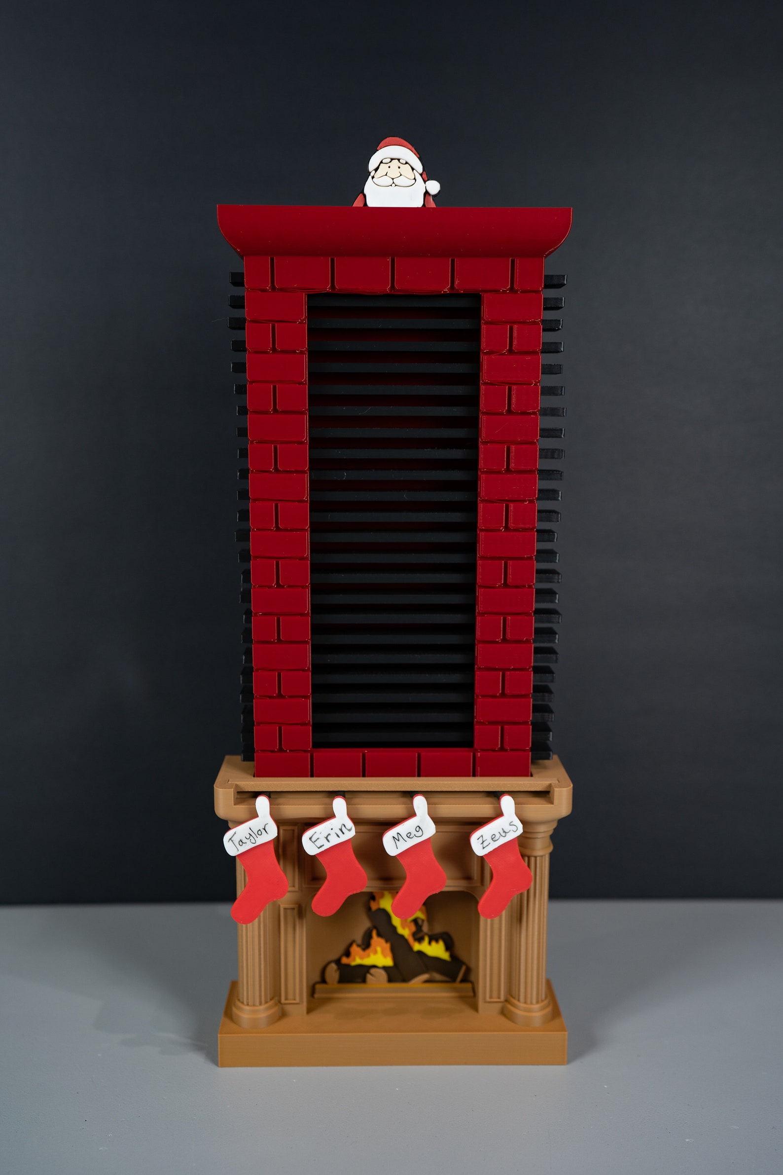 Santa Chimney Christmas Countdown Advent Calendar - Etsy