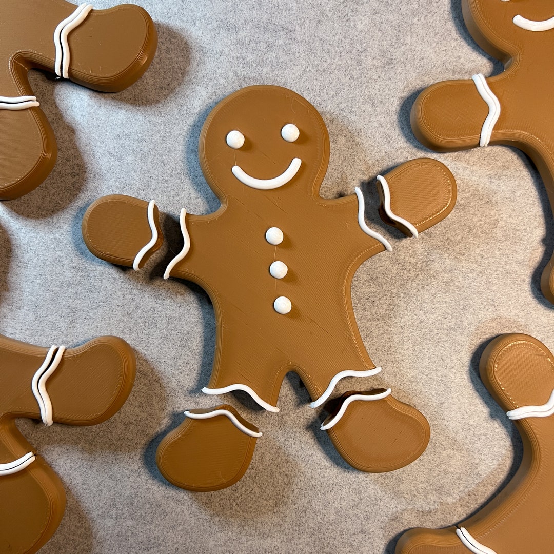 Magnetic Modular Gingerbread Man Festive Fidget Fridge Friend - Etsy