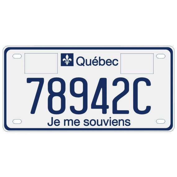 Replica Quebec Motorcycle License Plates - Etsy