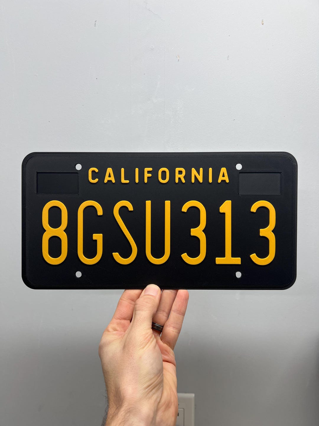 Replica California 1960s Black & Yellow Legacy License Plates ...