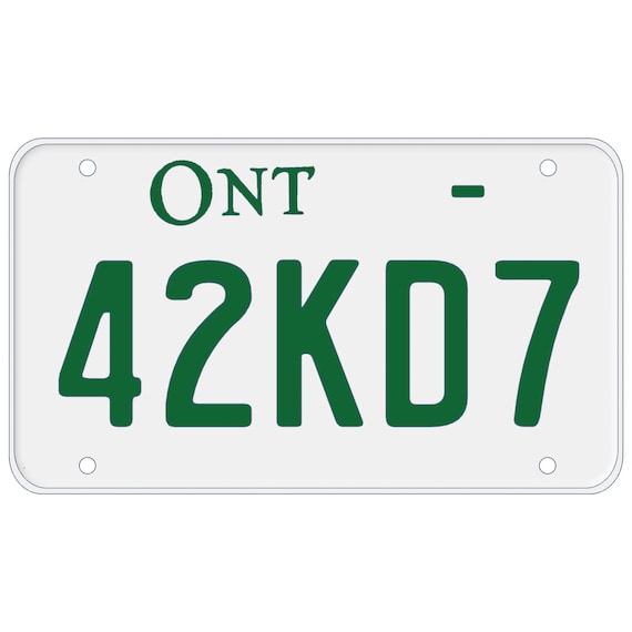 Replica Ontario ATV / ORV License Plates - Etsy