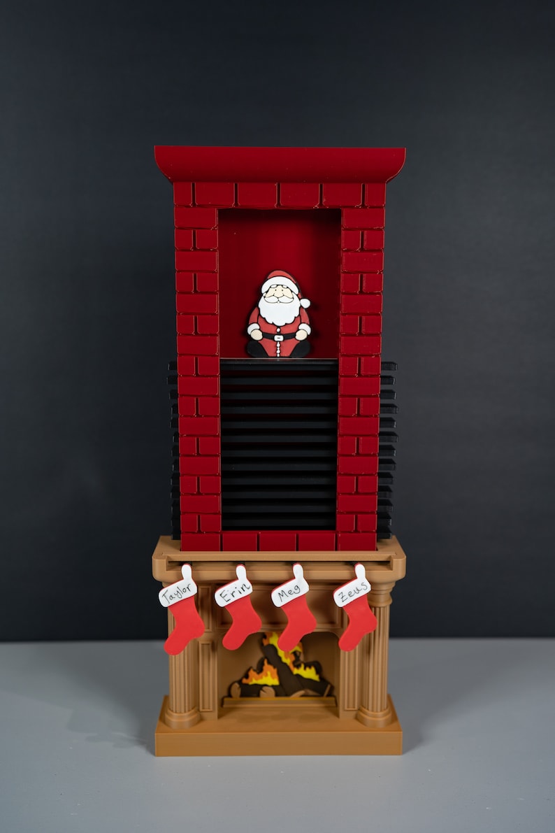 Santa Chimney Christmas Countdown Advent Calendar - Etsy