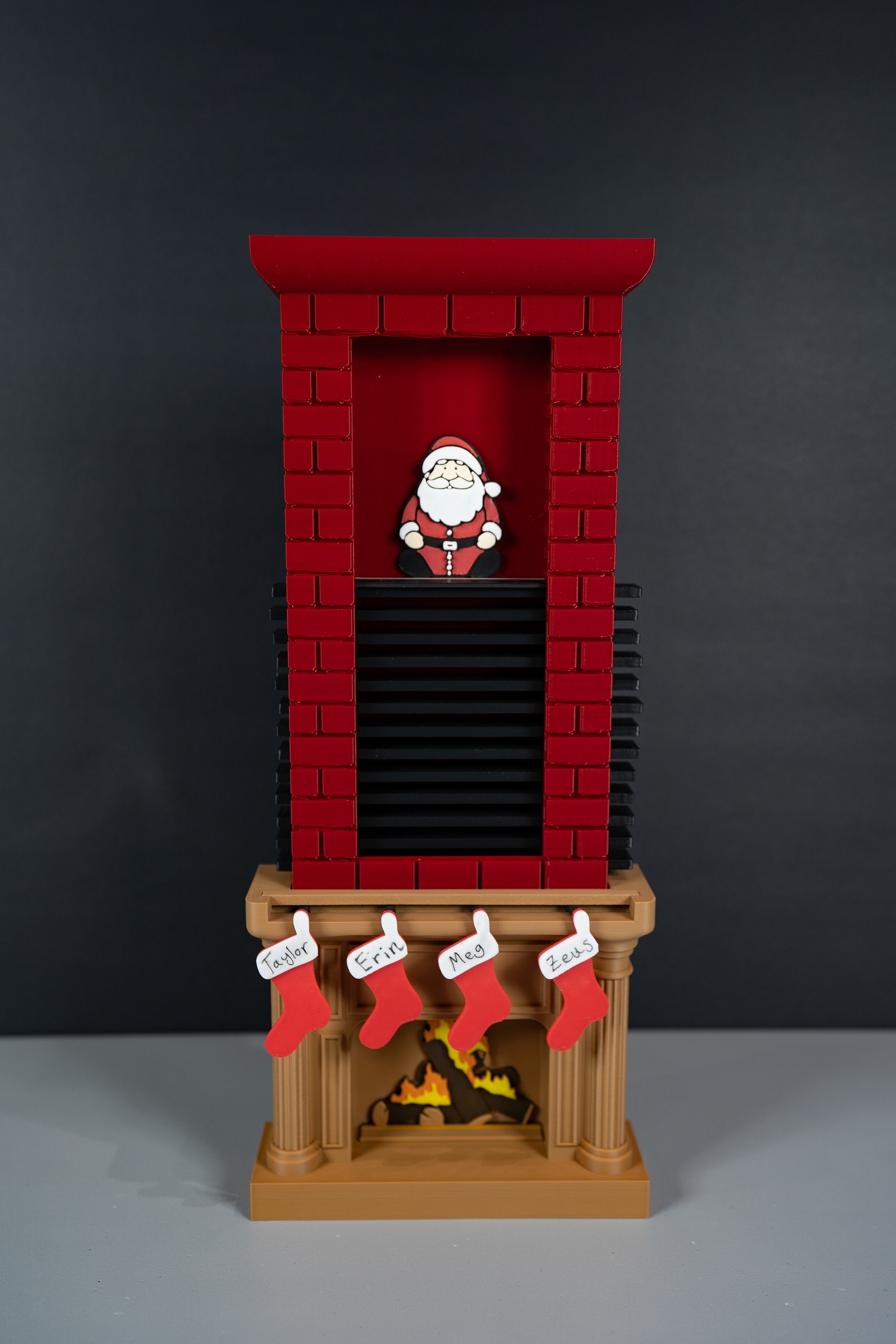 Santa Chimney Christmas Countdown Advent Calendar - Etsy