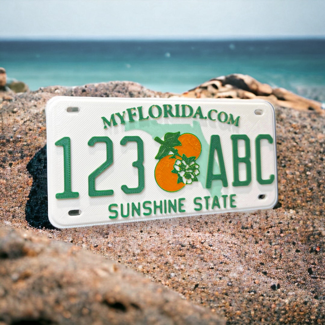 Mini Replica Florida License Plates - Etsy