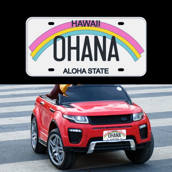 Mini Hawaii License Plate for Kids Car Bike Etc. - Etsy