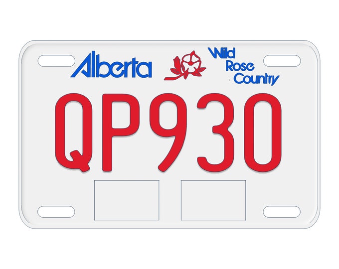 Alberta License Plate, Province, Canada, Personalized Car, Truck, Bike ...