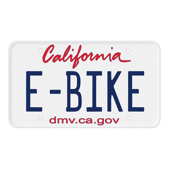 California E-bike License Plates - Etsy