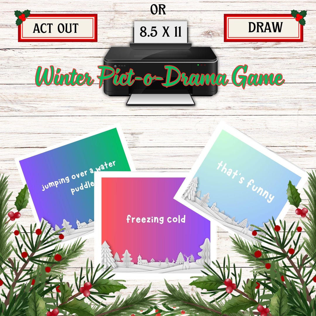 Winter Game Cards, Pictodrama Game Cards, Faun Winter Card Game ...