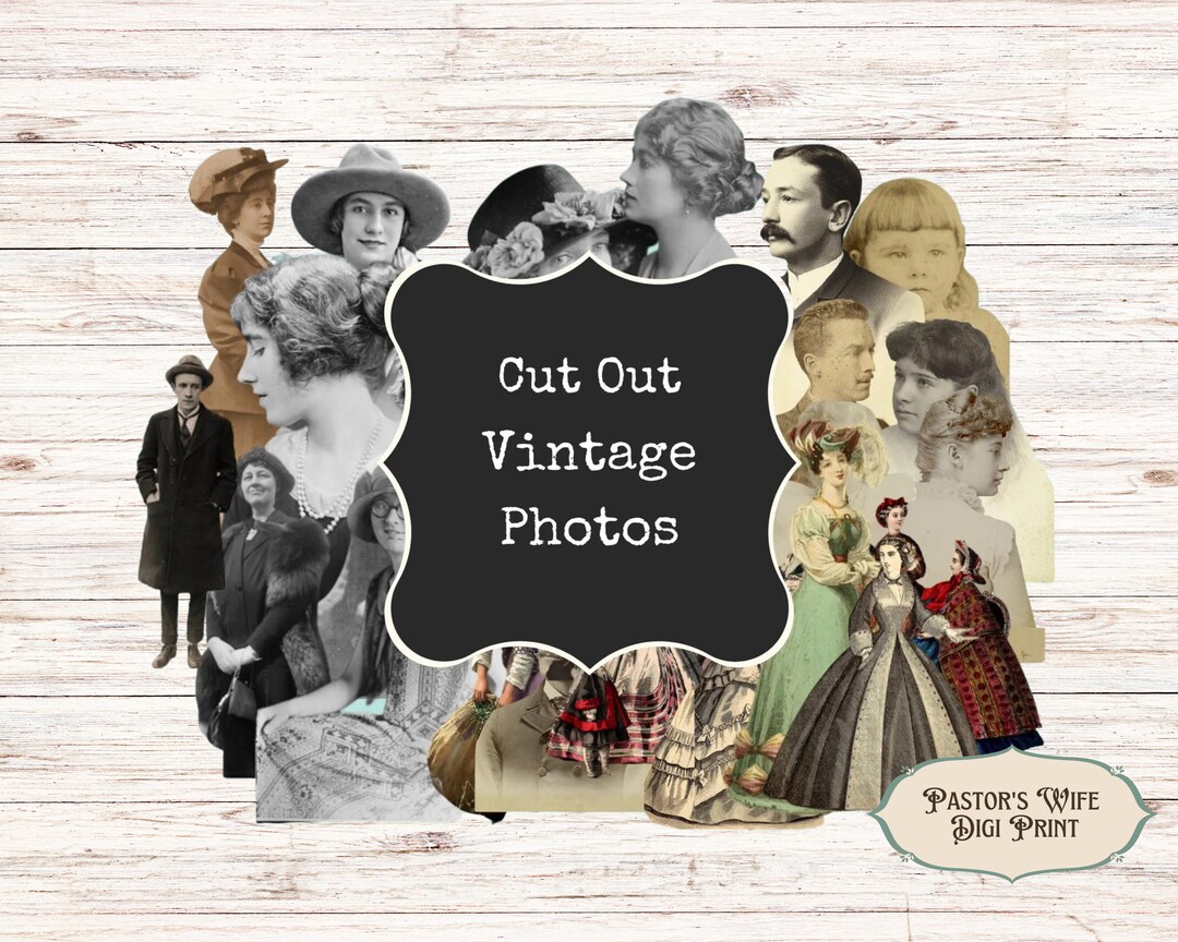Vintage People Photo Cutouts: Collage Ephemera (digital Download) - Etsy UK