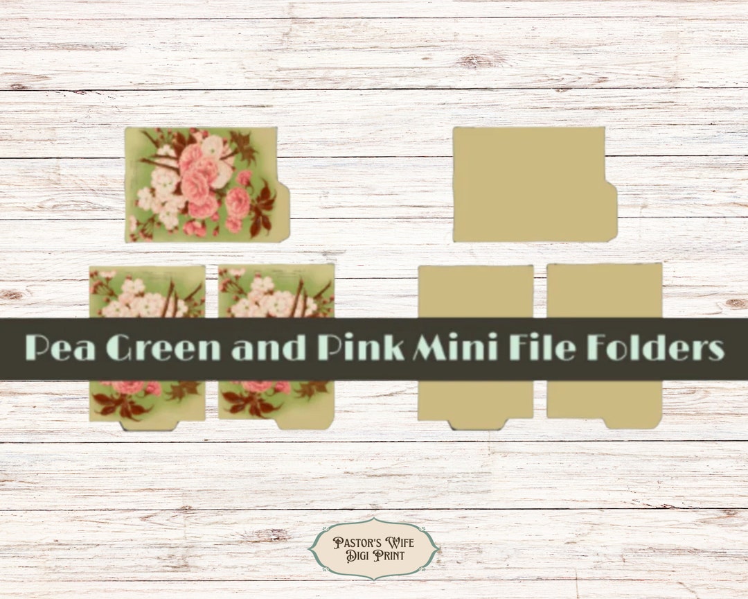 Mini File Folders Victorian Mini File Folders Junk Journal - Etsy