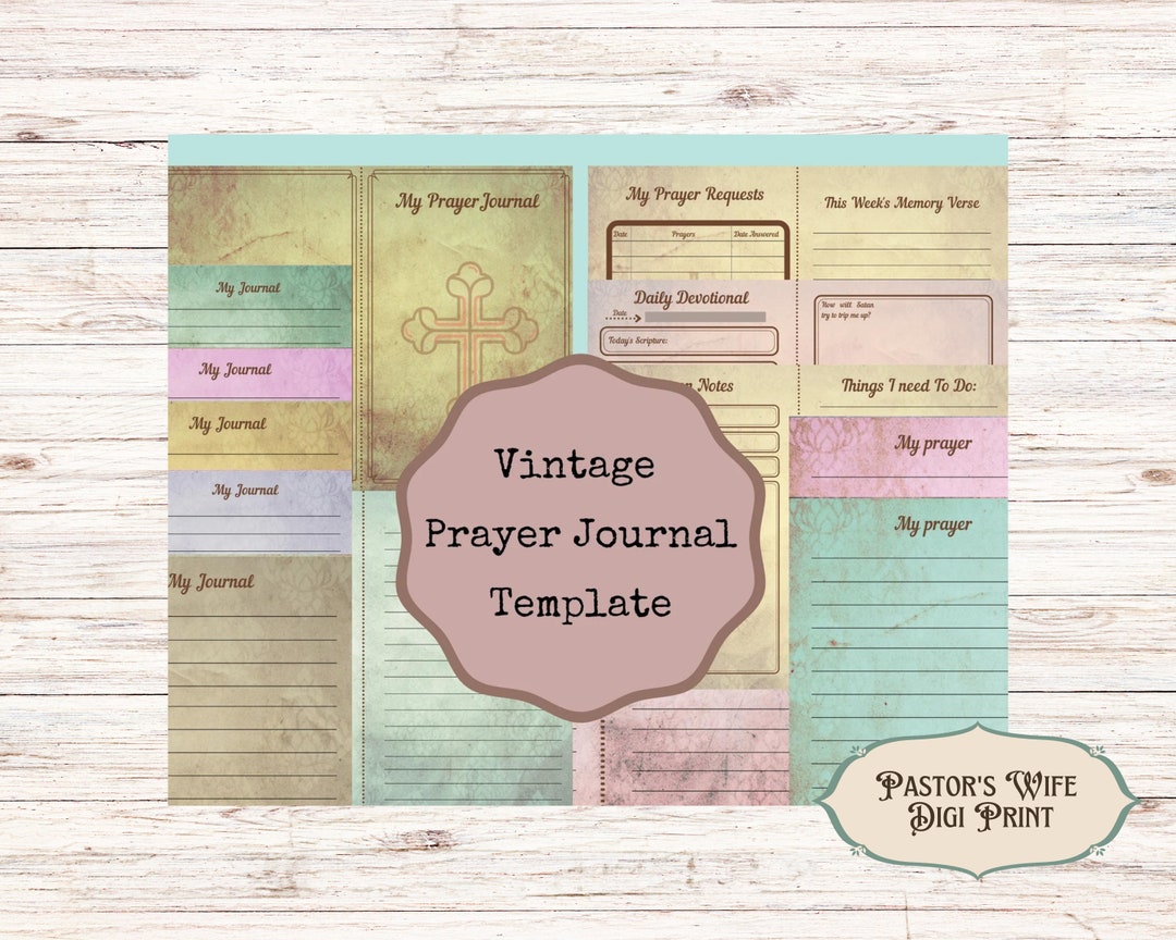 KJV Journalvintage Prayer Journal Prayer Journal Bible - Etsy