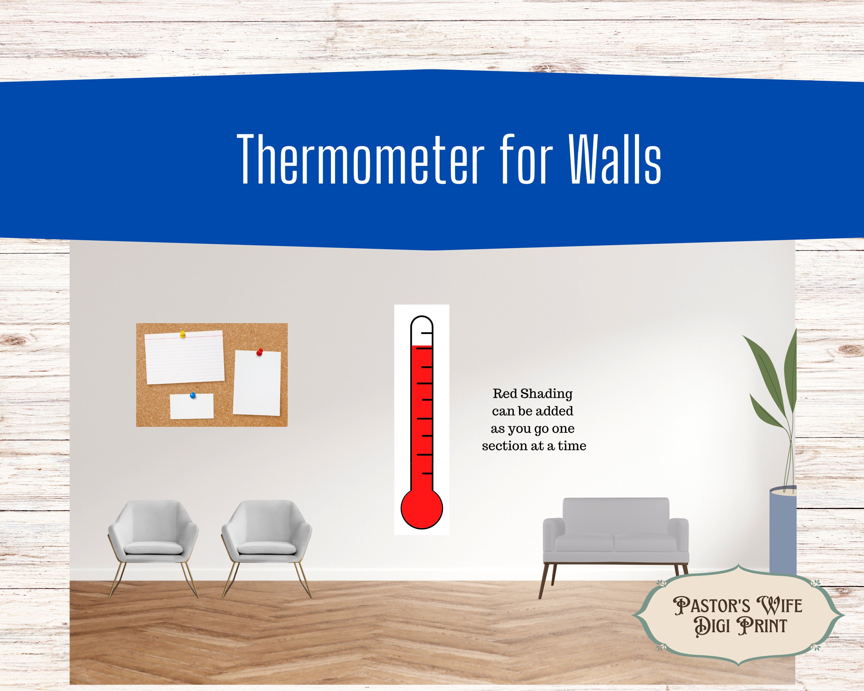 Thermometer Wall Poster Thermometer Digital Printable - Etsy