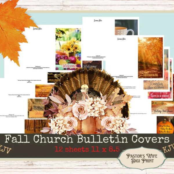 Church Print Bulletin - Etsy