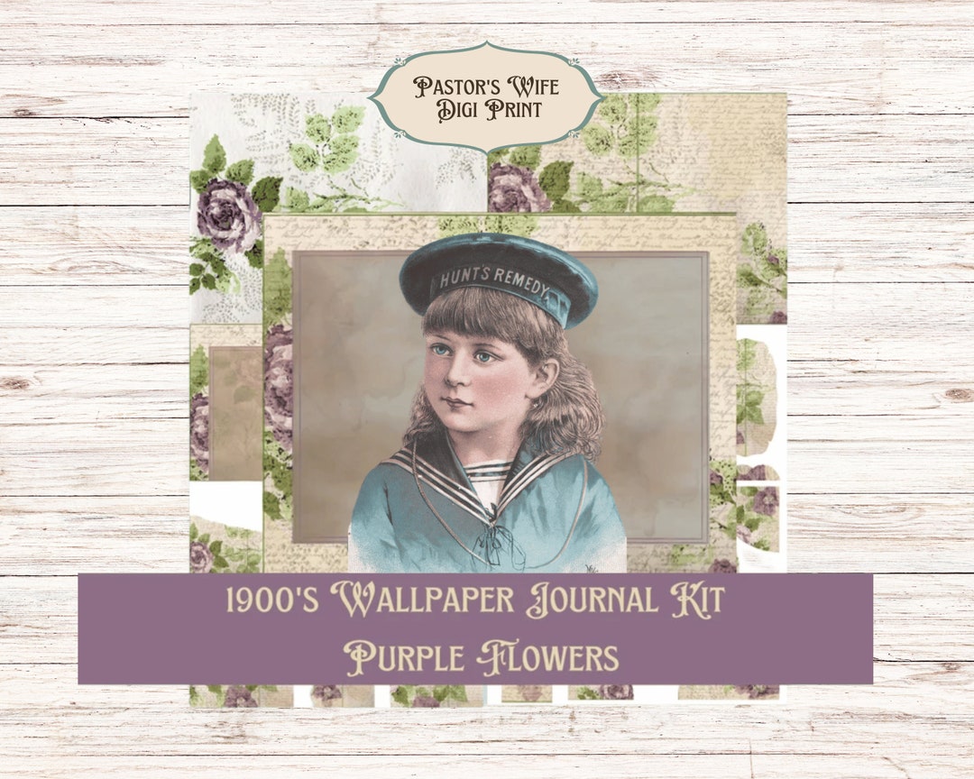 Wall Paper, Junk Journal Printable, Scrapbook, Shabby, Junk Journal Kit ...