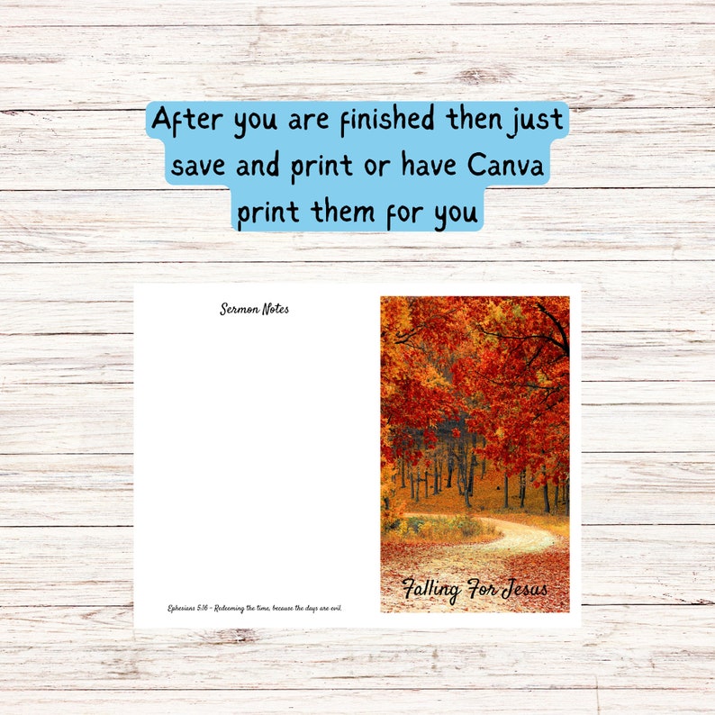 Canva Templates, Fall Editable Church Bulletins, Digital Instant ...