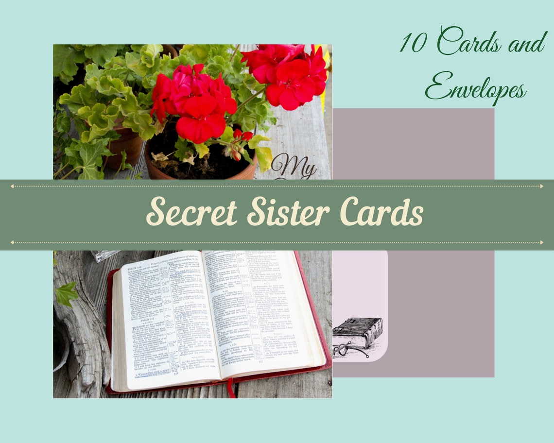 Secret Sister Cards: Printable Encouragement Notes (digital Download ...