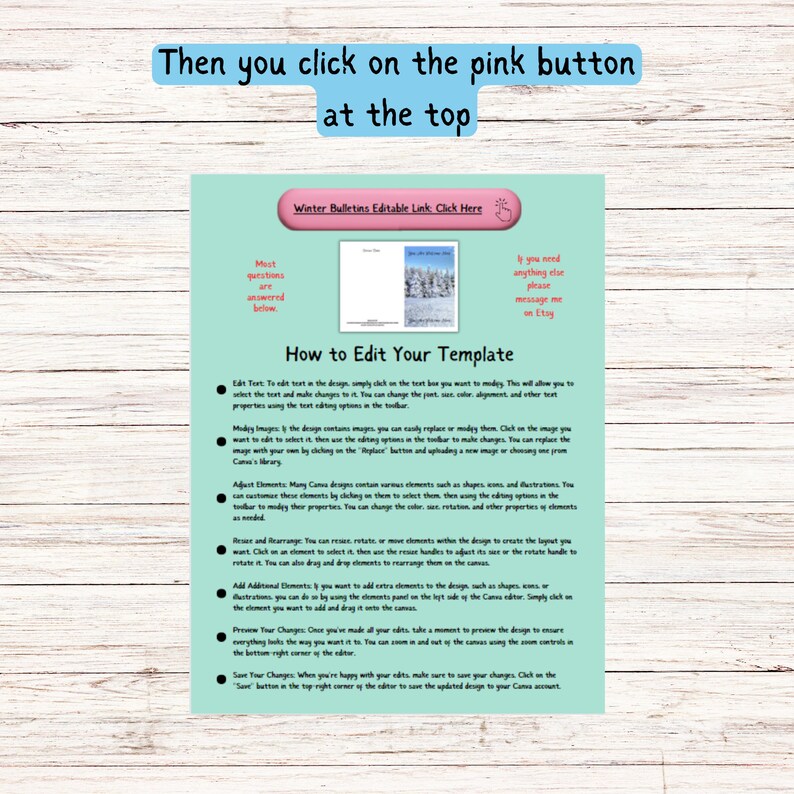 Editable Winter Church Bulletins: Canva Templates (digital Download) - Etsy