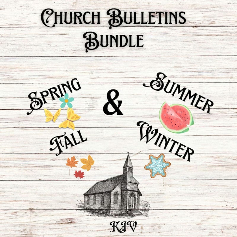 Church Bulletin Pictures - Etsy