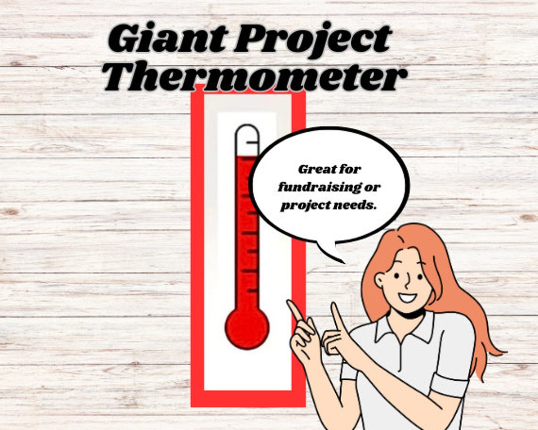 Thermometer Wall Poster, Thermometer Digital Printable, Digital ...