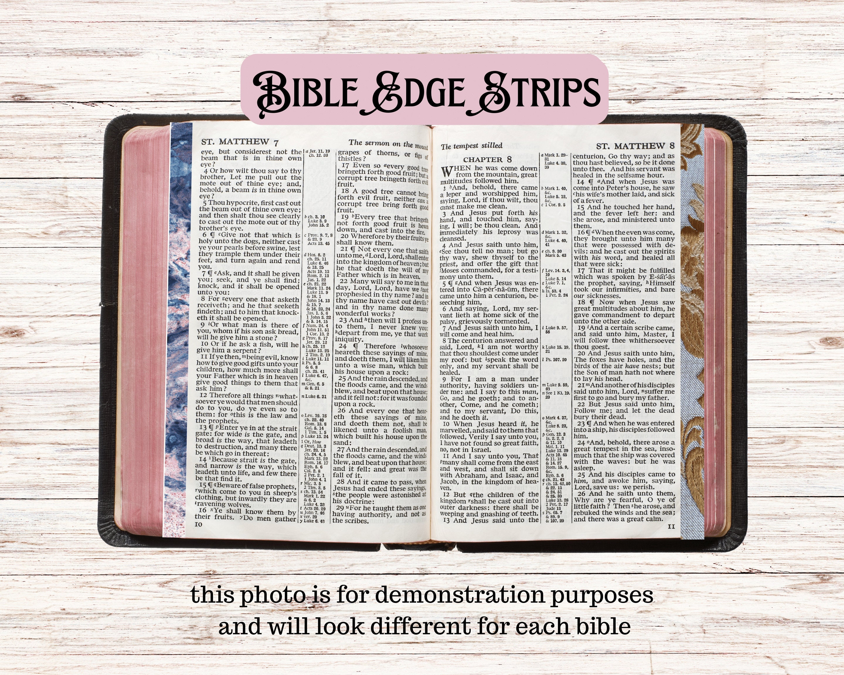 Award Bible, Edge Strips, Decorative Strips for Bible, Colorful Bible ...