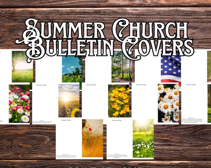 Simple Church Bulletin - Etsy