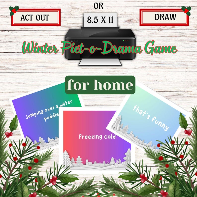 Winter Game Cards, Pictodrama Game Cards, Faun Winter Card Game ...
