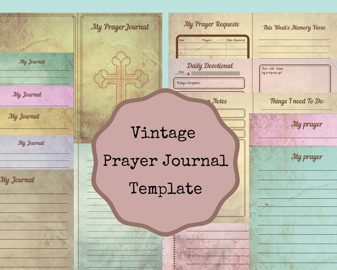 KJV Journalvintage Prayer Journal Prayer Journal Bible - Etsy