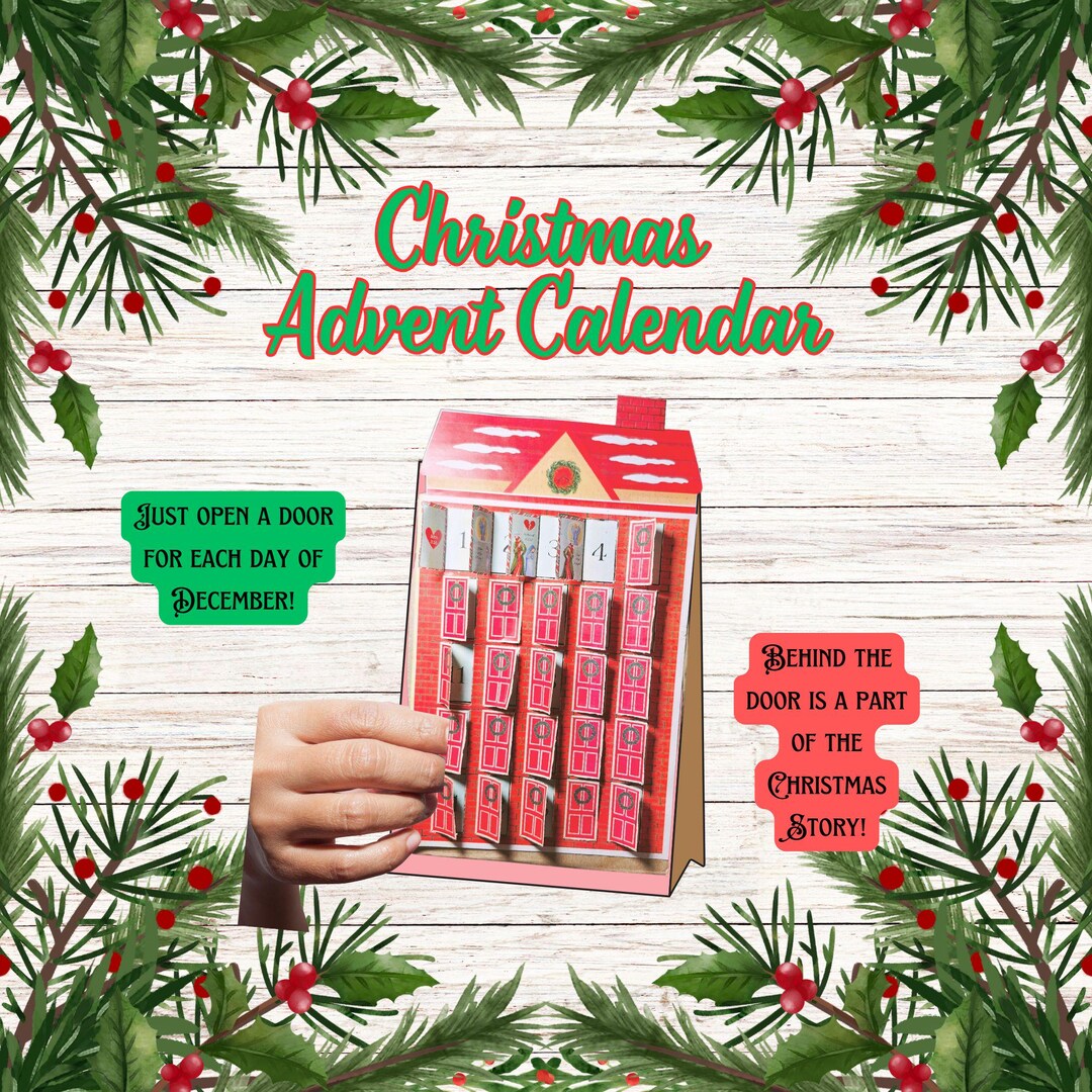 Sunday School Advent Calendar, Christmas Advent Calendar, Christian ...