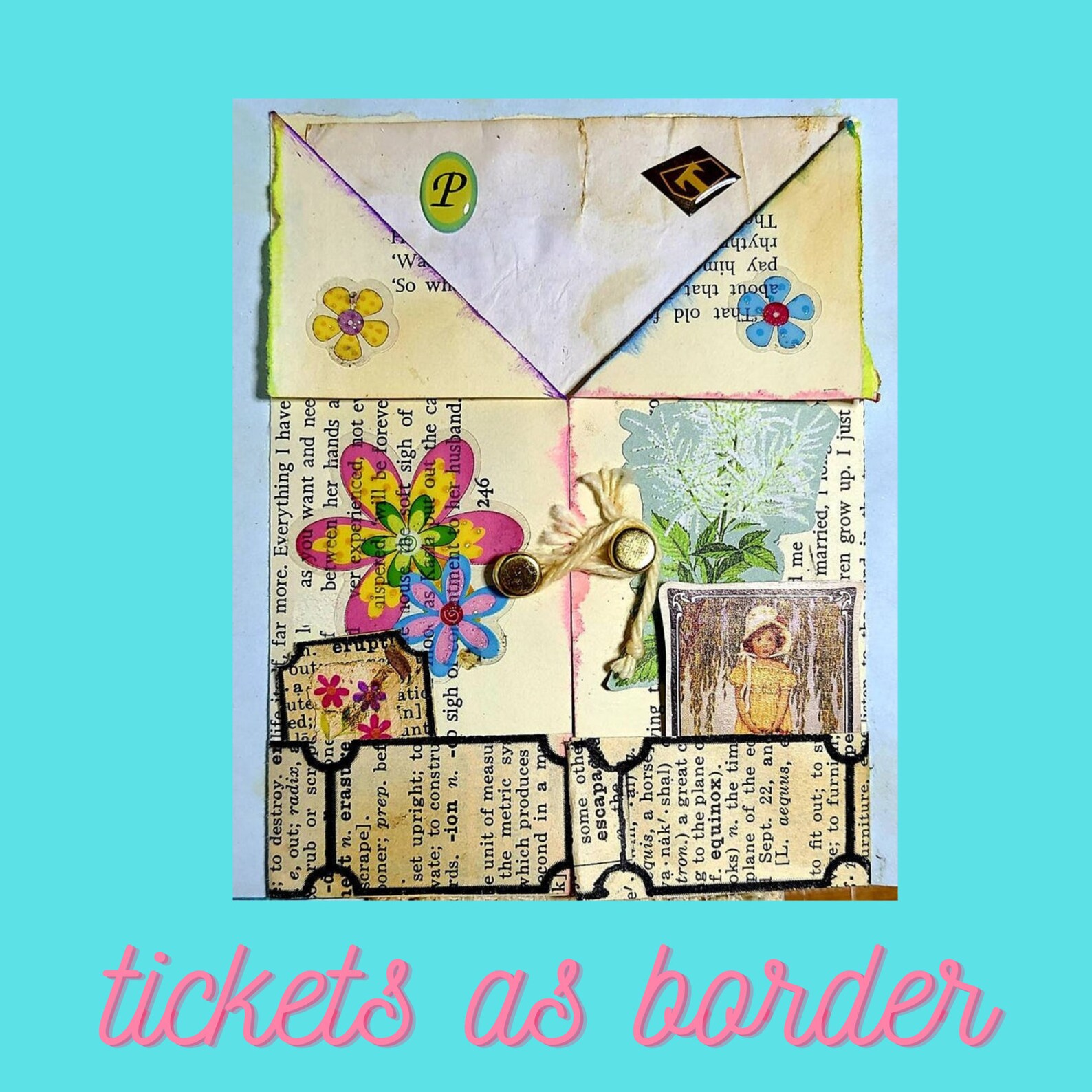 Tickets Template 1.5 x 1 inch for Journals or Scrapbooks or | Etsy