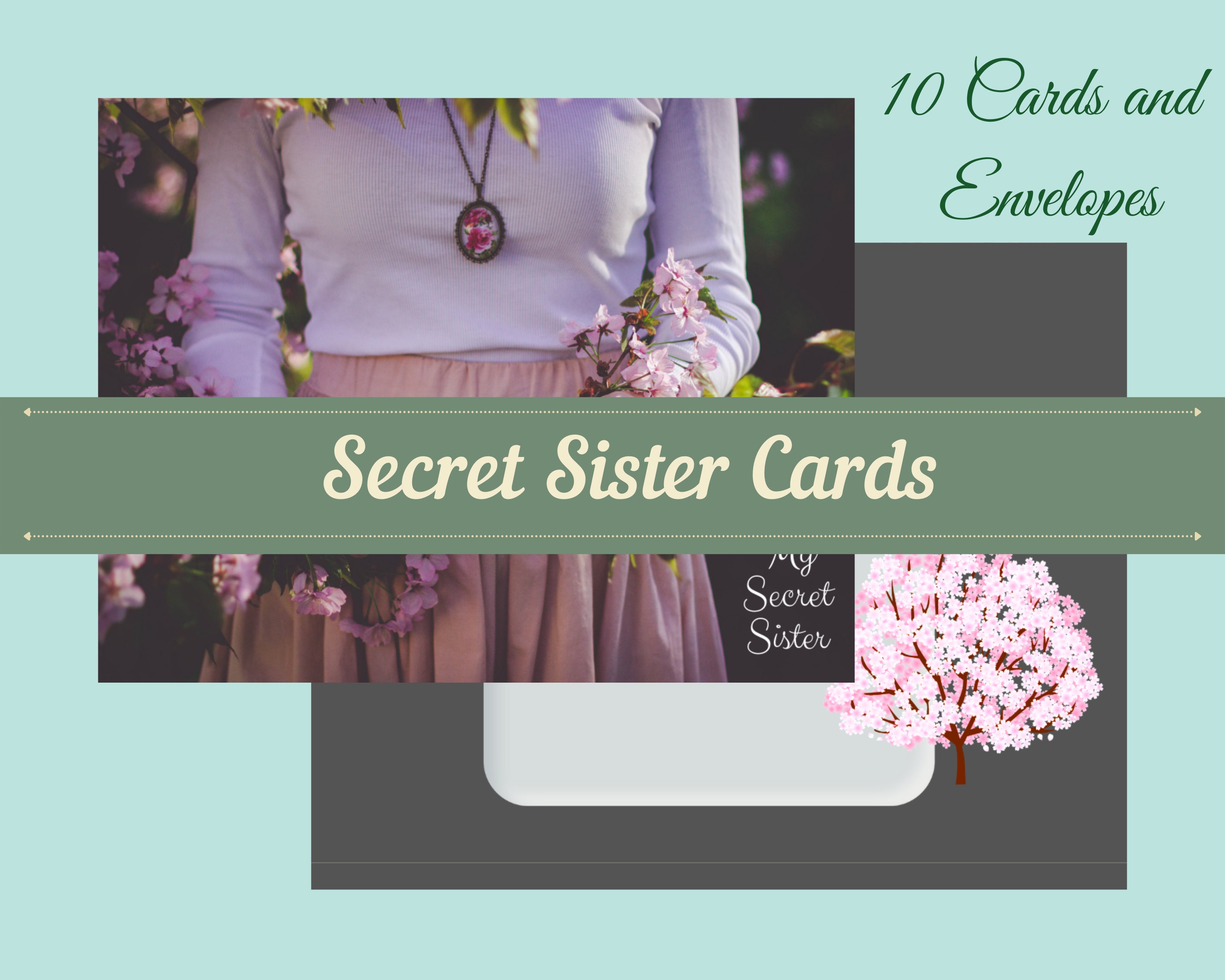 Secret Sister Cards, Secret Sister, Digital Secret Sister Cards ...